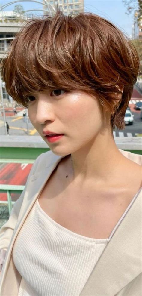 Cute Short Hair With Bangs Korean Style Voluminous Bixie With