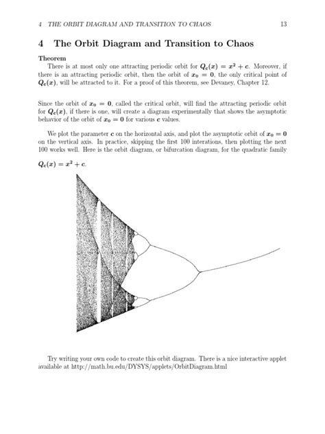 4 the orbit diagram and transition to chaos pdf chaos theory dynamical system