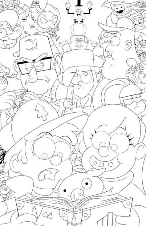 Printable Gravity Falls Coloring Pages Cartoon Coloring Pages Fall