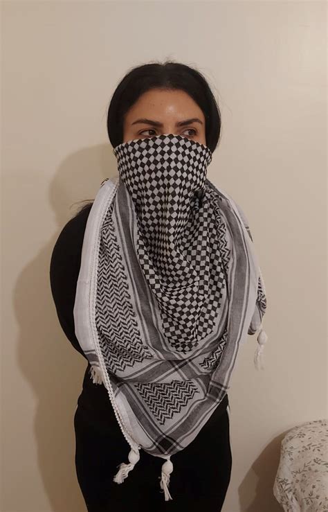 Keffiyeh Palestine Scarf Free Palestine Traditional Cotton Shemagh