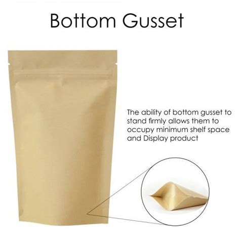 Kraft Brown Paper Stand Up Pouch With Zipper Suppdock