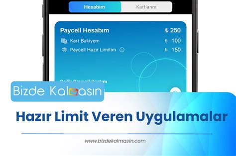 Haz R Limit Veren Uygulamalar Kredi Limiti Nedir Nereden Al N R