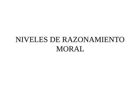 Pdf Niveles De Razonamiento Moral Dokumen Tips