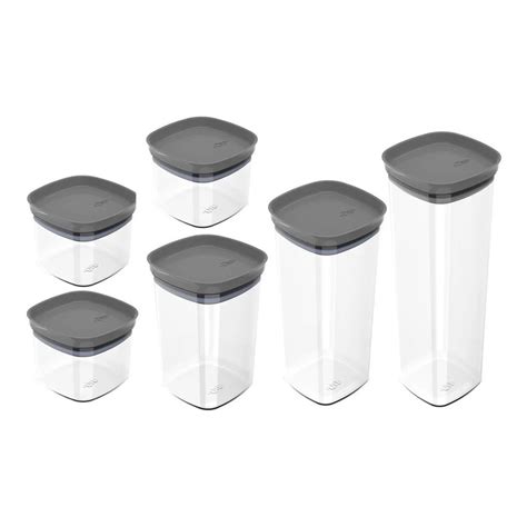 Kit 6 Potes Organizador Herméticos Porta Alimentos Mantimentos Submarino