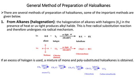 SOLUTION General Method Of Preparation Of Haloalkanes With Properties