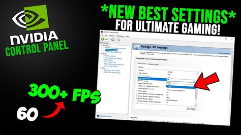 Best Nvidia Control Panel Settings For Gaming Performance 2020