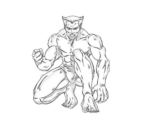 X Men Coloring Pages Beast ColoringMe