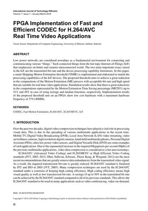 pdf fpga implementation of fast and efficient codec for h 264 avc real time video applications