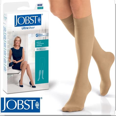 Medias De Compresión Jobst Ultrasheer 20 30 Mmhg Talla L Mercado Libre