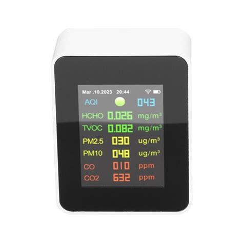 EJ life Testeur de qualité de l air Moniteur de qualité de L air 9 en 1