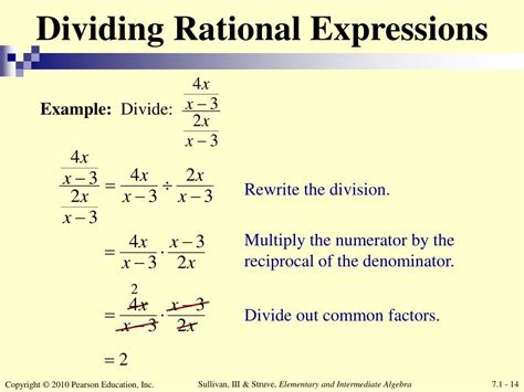 Steps On Dividing Rational Expressions