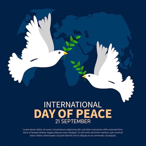 Premium Vector International Peace Day
