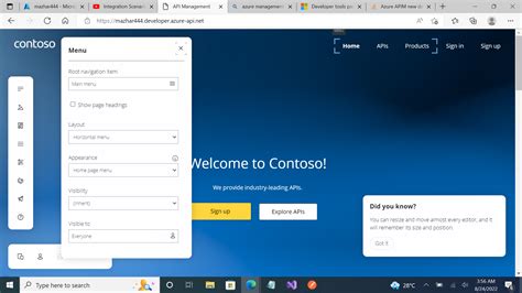 Developer Portal In Azure Management Api Is Not Correctly Working