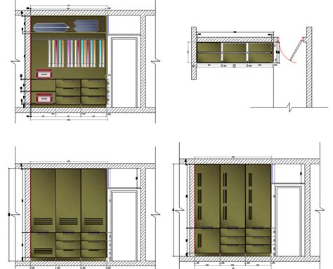 Large Ward Robe Working Drawing In Dwg File Cadbull