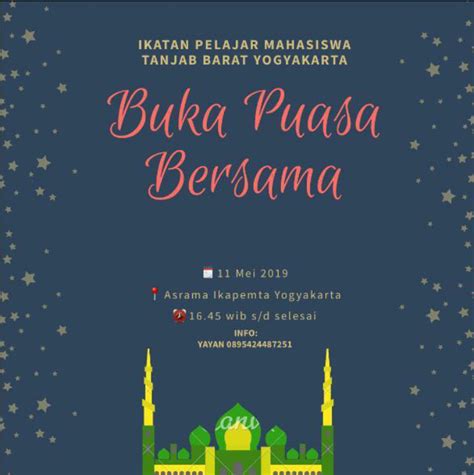 Cara Membuat Poster Bukber Tulisan
