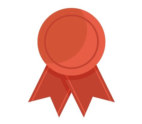 Premium Vector Medal Bronze Award Emblem Ribbon Isolated Concept