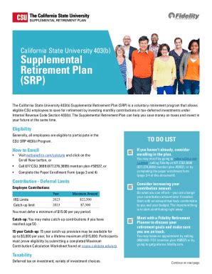 Fillable Online Tax Deferred Retirement Savings Plans Fax Email Print