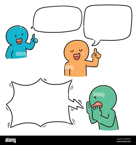 Vector Conjunto De Personas Hablando Imagen Vector De Stock Alamy
