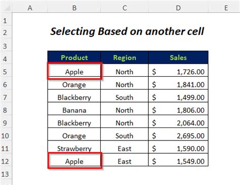 How To Select Range Based On Cell Value VBA 7 Ways ExcelDemy