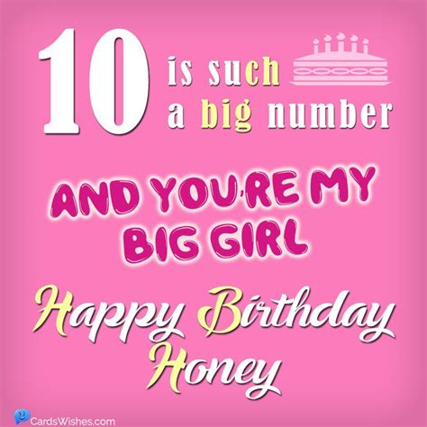 Happy 10th Birthday Wishes And Messages CardsWishes