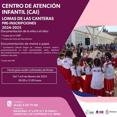 DIF Anuncia DIF Michoacán inscripciones a los Centros de Atención