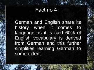 Interesting Facts About German Ppt