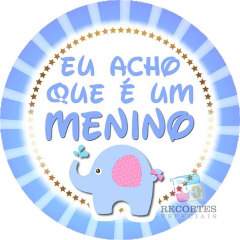 Adesivo Para Ch Revela O Menino Ou Menina Elefantinho No Elo