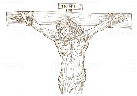 Jesus Christ Hanging On The Cross 12916817 PNG