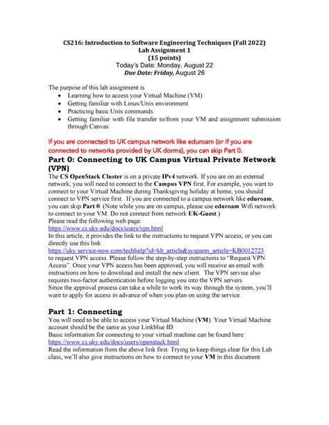lab1 lab1 prompt cs216 introduction to software engineering techniques fall 2022 lab
