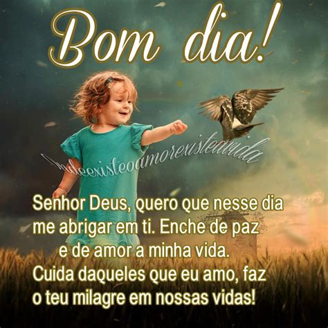 Bom Dia Senhor Deus Quero Que Nesse Dia Me Abrigar Em Ti