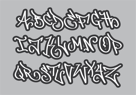 Grafiti Alphabet 149621 Vector Art At Vecteezy