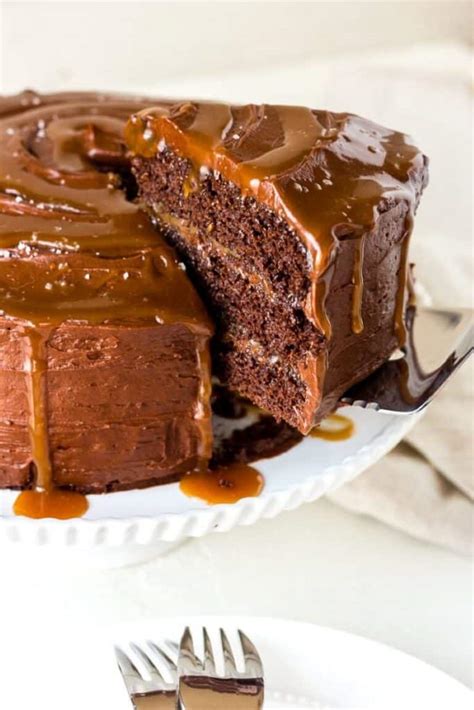 Chocolate And Salted Caramel Layer Cake The Cooking Collective