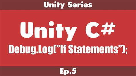 [5] if statements unity c tutorial series [german] youtube