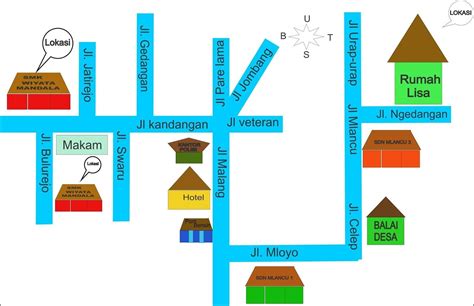Detail Gambar Denah Rumah Ke Sekolah Koleksi Nomer 2