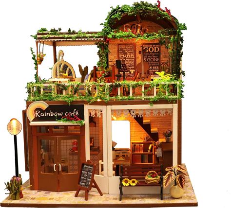 Amazon co jp Flever ドールハウス ミニチュア DIY ハウスキット 家具付きクリエイティブルーム ロマンチックなアート