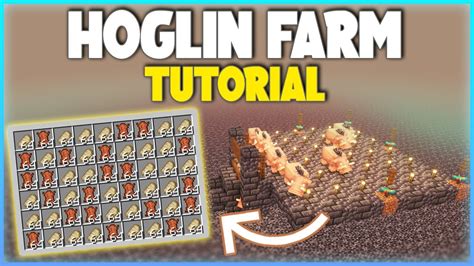 Minecraft Easy Hoglin Farm Tutorial P H Youtube