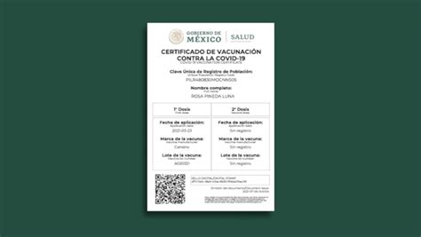 Cómo puedes obtener un comprobante de vacunación covid 19