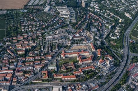 Würzburg von oben Universitätsklinikum UKW in Würzburg im Bundesland