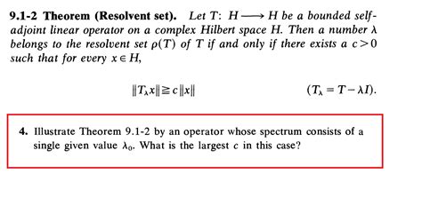 solved 9 1 2 theorem resolvent set let t h h be a