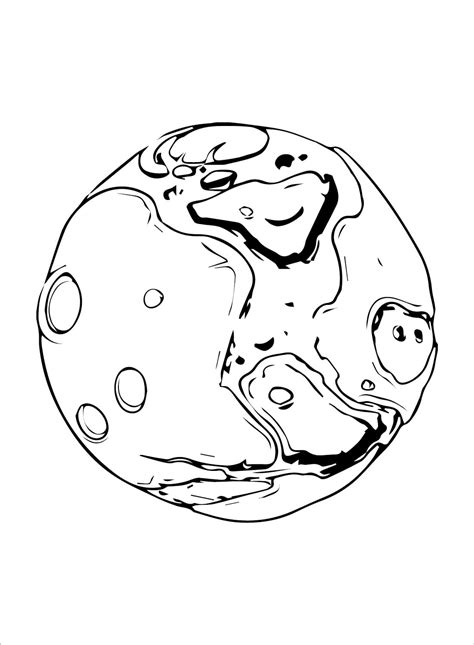 Desenhos De O Planeta Marte Para Colorir E Imprimir ColorirOnline