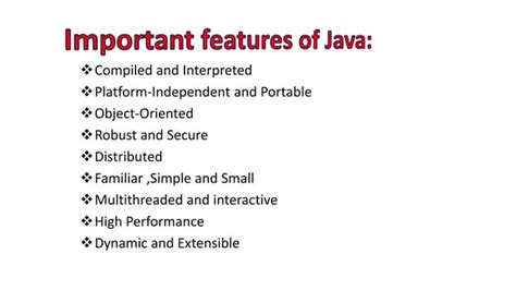 features of java pdf about java buzzwords ppt