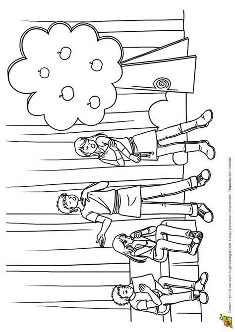 Coloriage Les Enfants Font Un Spectacle De Th Tre