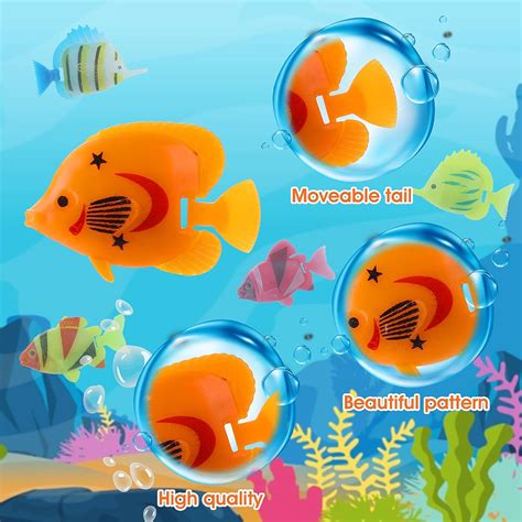 Cobee Artificial Aquarium Fishes 20 Pieces Realistic Plastic Fish