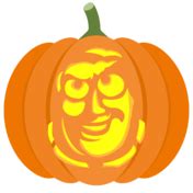 Bluey Head Pumpkin Stencil Free Printable Papercraft Templates