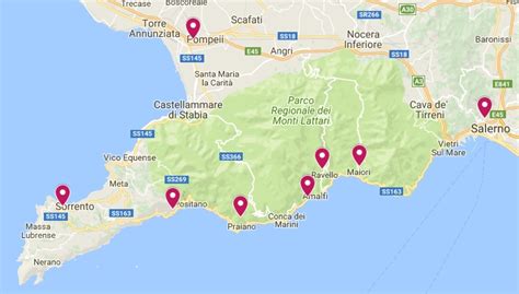 Where Is Amalfi Coast Map