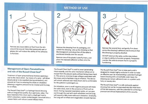 Open Pneumothorax Dressing