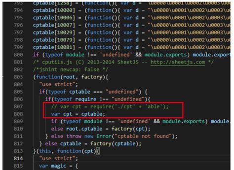 javascript运行报错 cptable in node modules xlsx style dist cpexcel js如何解决 编程宝库