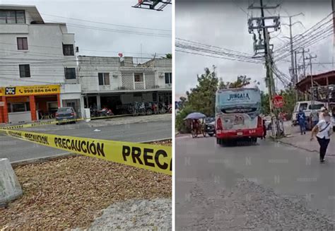 Tragedia en Cancún Mujer muere tras ser arrollada por autobús de la