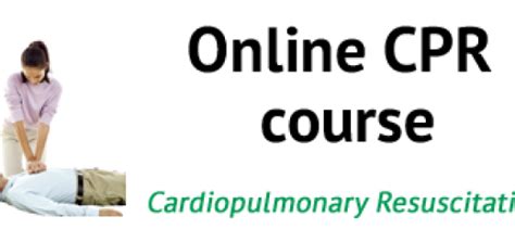 Online Cardiopulmonary Resuscitation CPR Course First Aid For Free