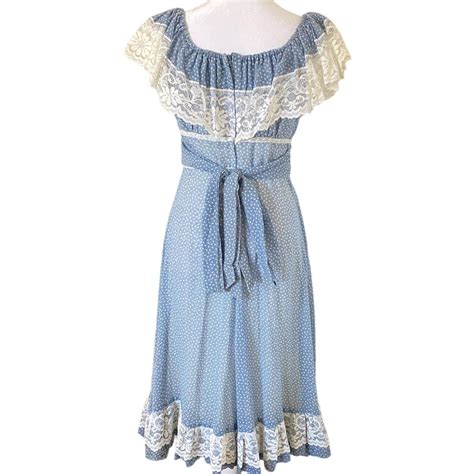 Rare Vintage Gunne Sax Cottage Core Prairie Lace Depop